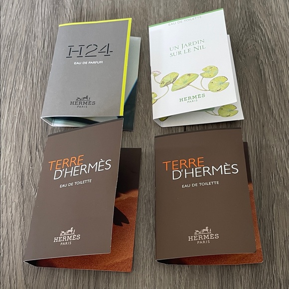 Hermes | Skincare | New Hermes Sample Pack 4 Travel Edp Edt Terre ...